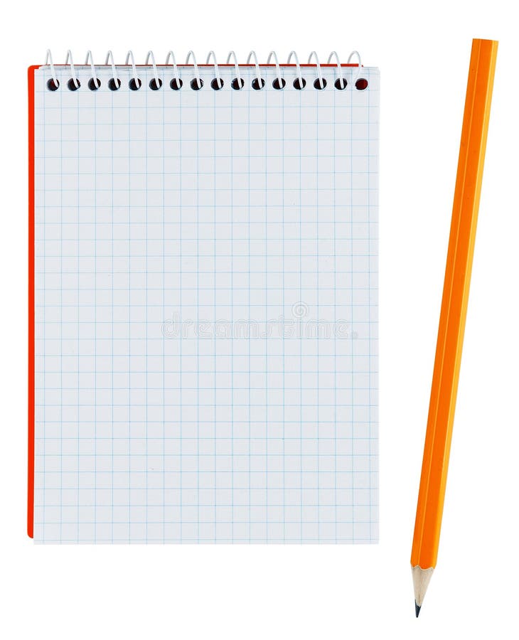 Pencil notebook and eraser stock photo. Image of blank - 30044332