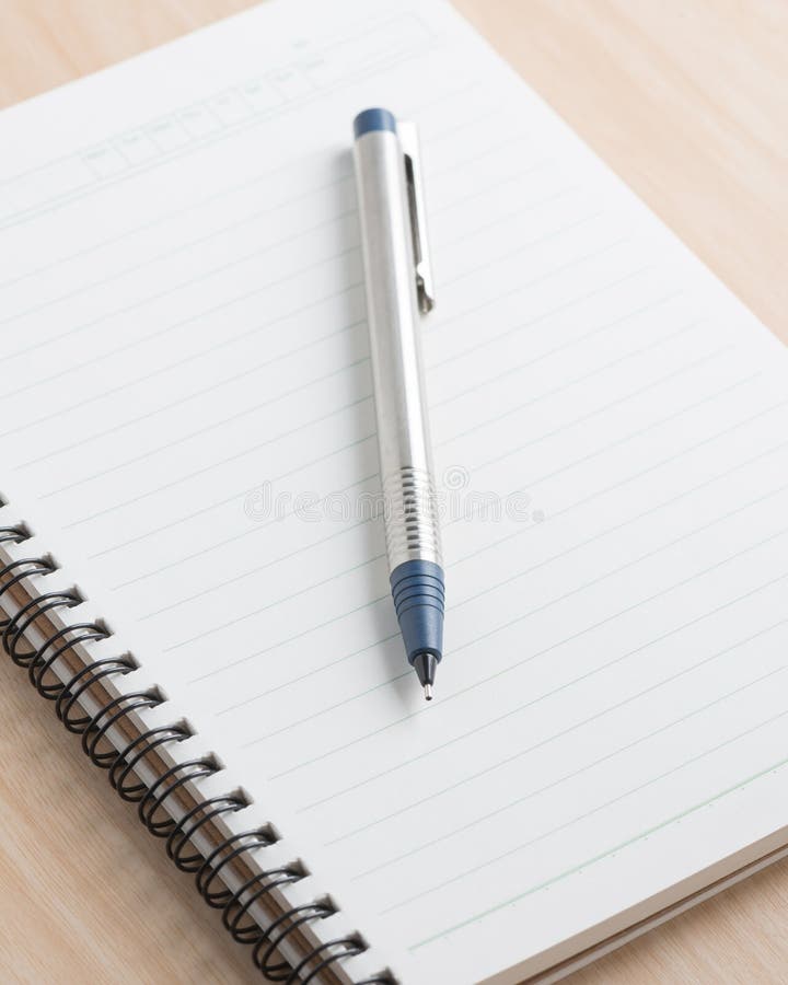 Pencil on notebook. stock image. Image of nootbook, isolated - 61492523