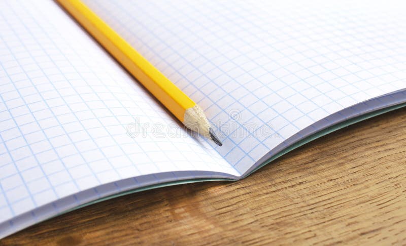 Pencil and notebook stock image. Image of wood, lesson - 30044187