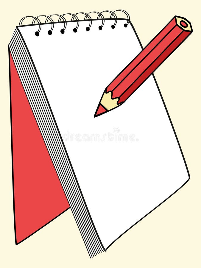 Pencil Writing Pad Stock Illustrations – 3,795 Pencil Writing Pad Stock ...