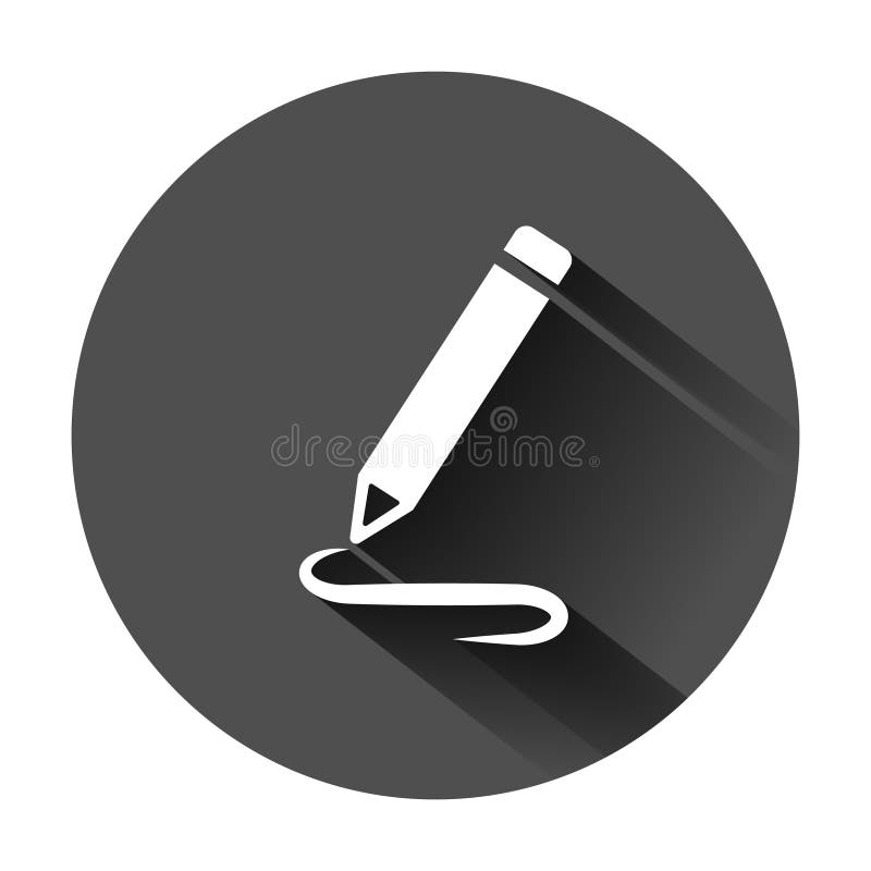Pencil Notepad Icon in Transparent Style. Document Write Vector ...