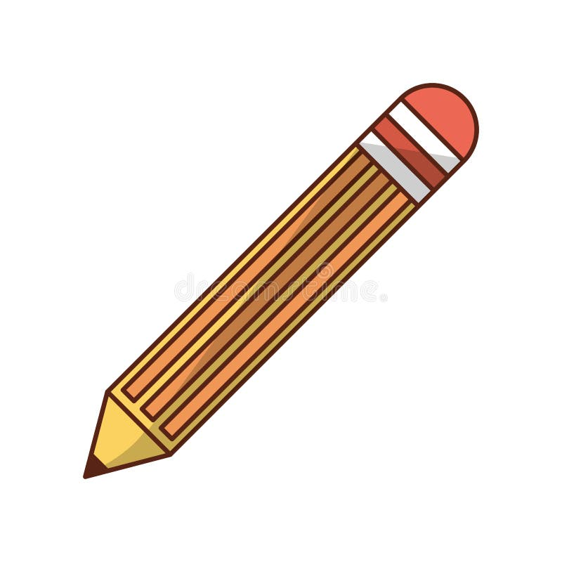 Pencil Object and School Tool Design Stock Vector - Illustration of ...