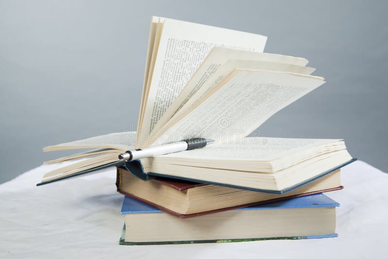 Notebooks, Books and Pencils Stock Photo - Image of graphic, learn: 5278644