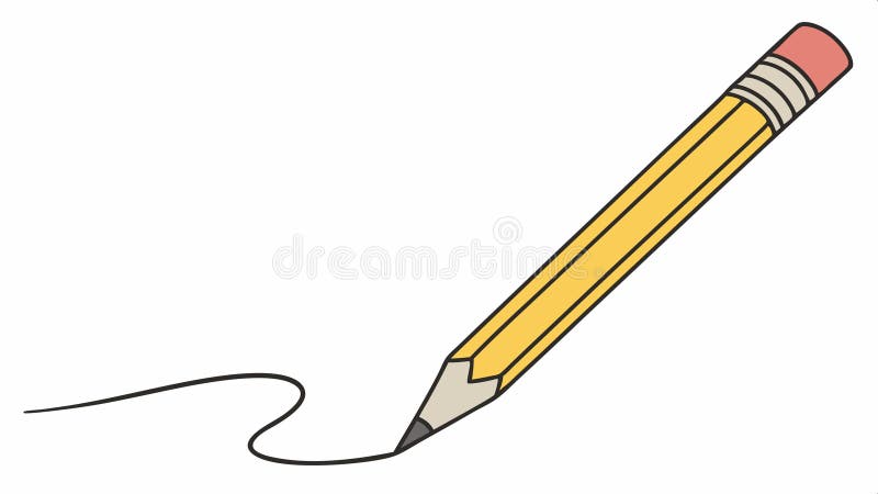 Pencil Outline Drawing, Basic Tool for Sketching and Design Creation ...