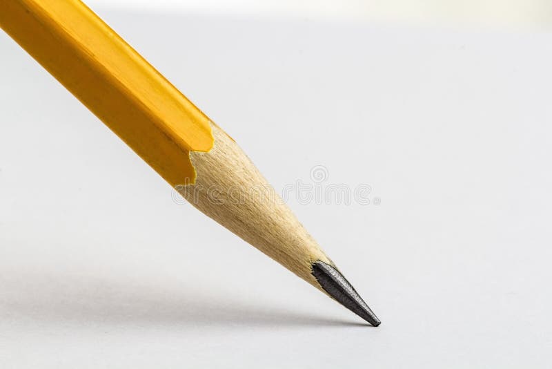 Pencil over paper stock photo. Image of sharpened, school - 42956992