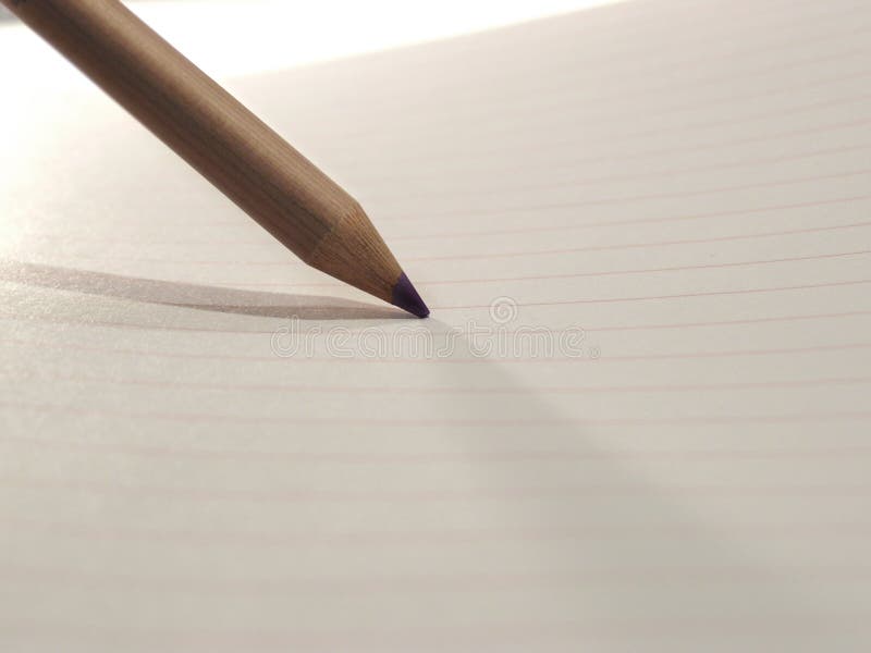 Pencil on paper stock illustration. Illustration of school - 2822