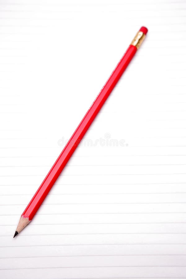 Pencil on paper stock photo. Image of supply, still, correspondence ...