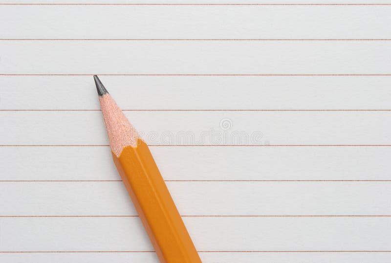Pencil on paper stock photo. Image of paper, correspondence - 36184586