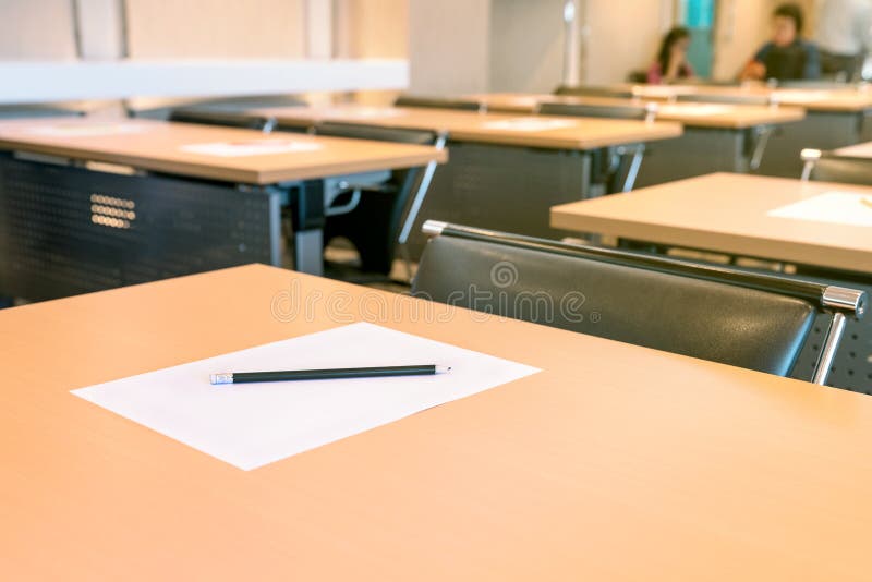 Pencil and Paper in Meeting Room Stock Photo - Image of professional ...