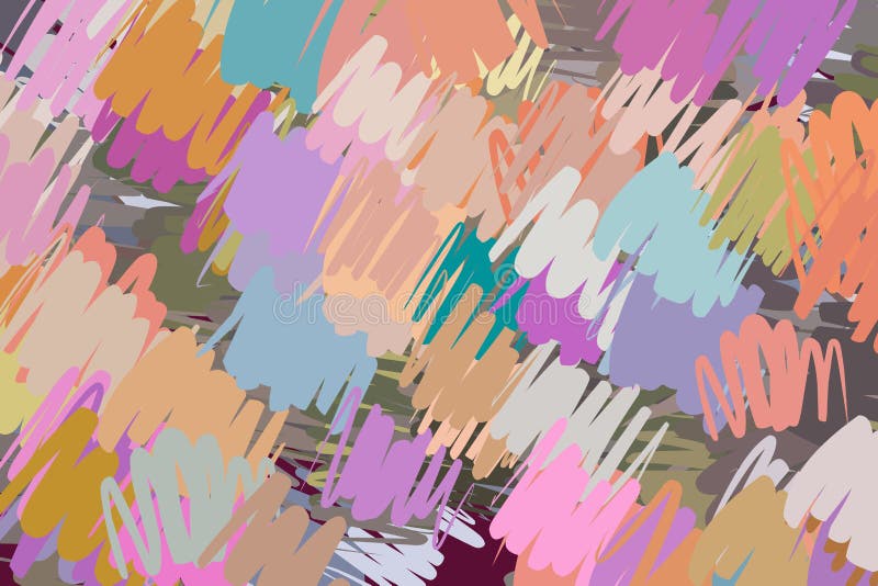 Pencil or Pen Lines Sketch Abstract Hand Drawn Background, Texture or ...