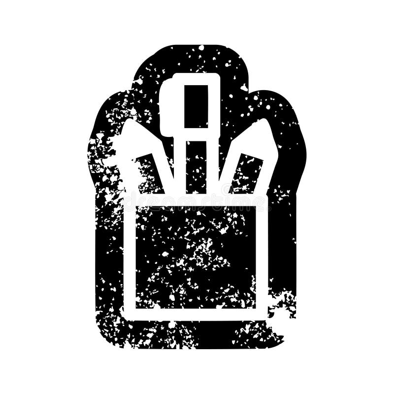 Pencil pot icon symbol stock vector. Illustration of element - 150417053