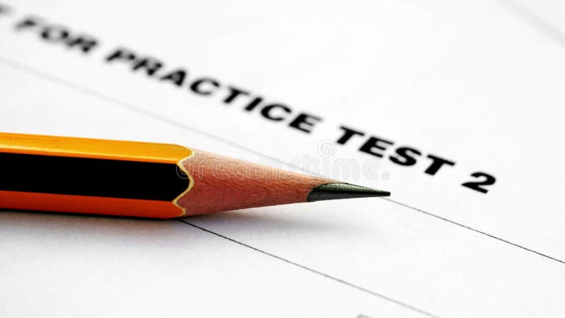 Pencil on Practice Test Text Dolly Shot Stock Video - Video of asian ...