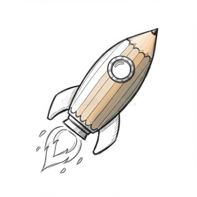 Whimsical Space Cat stock illustration. Illustration of creative ...