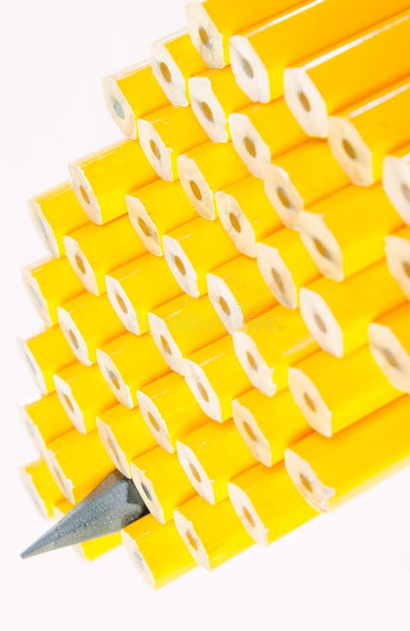 Pencil Rods into the Collision. , Business Ideas Stock Image - Image of ...