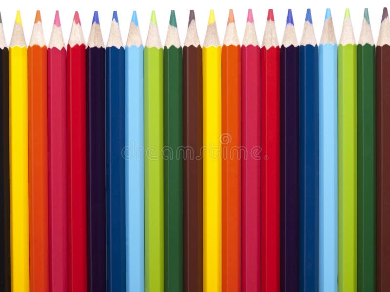 Pencil row stock photo. Image of assortment, green, close - 20677286