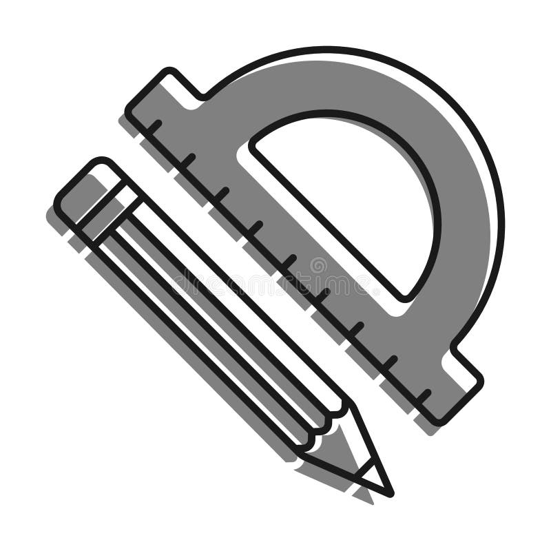 Pencil Drawing Straight Line Ruler Stock Illustrations – 120 Pencil ...