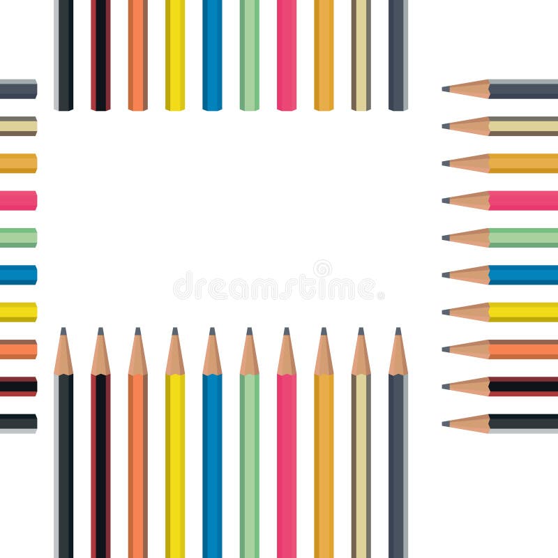 Pencil Seamless Pattern. Vector Stock Vector - Illustration of design ...