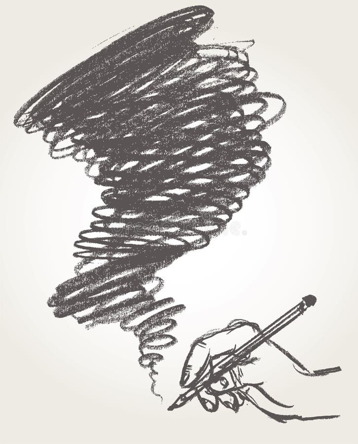 Pencil shading. Hand-drawn stock vector. Illustration of scribble ...