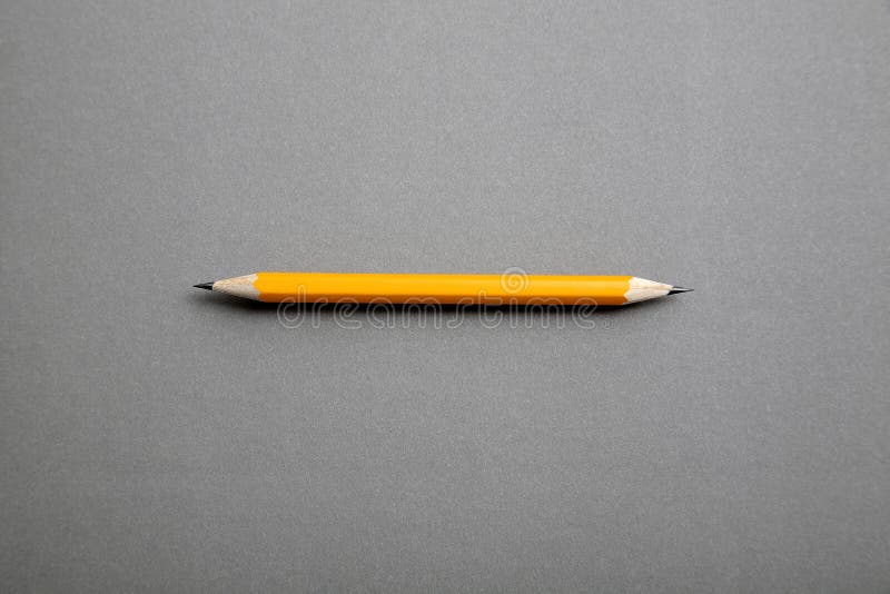 A Pencil Sharpened at Both Ends. Conceptual Image Stock Image - Image ...