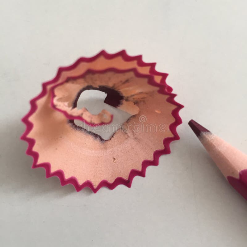 Pencil Sharpener and a Freshly Sharpened Pencil Stock Photo - Image of ...