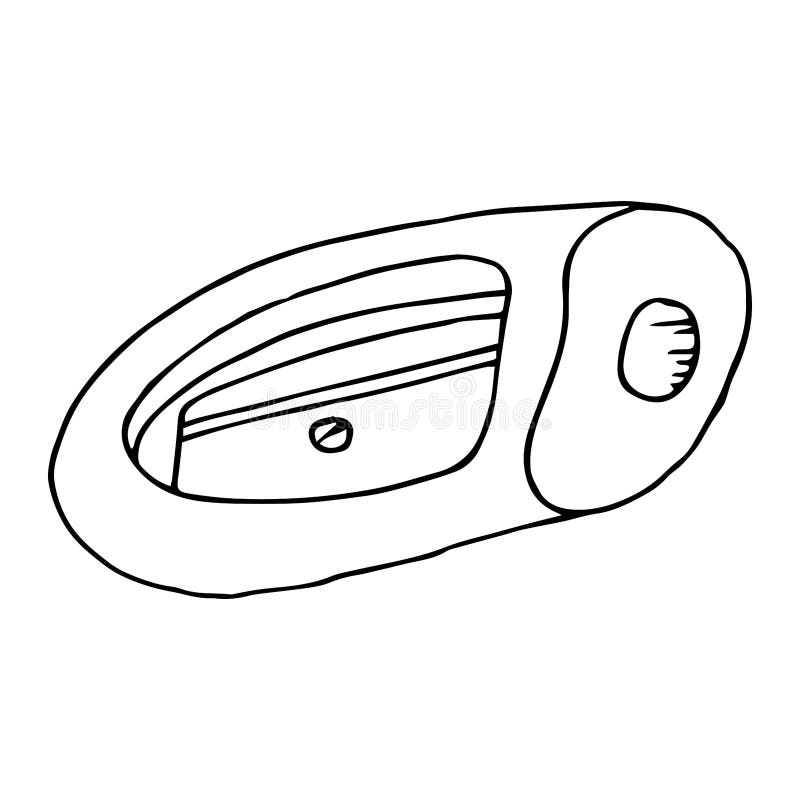 Pencil Sharpener. Hand Drawn Pencil Sharpener. Stock Illustration ...