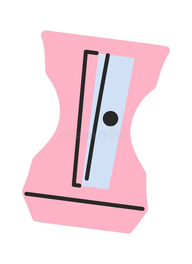 Pencil Sharpener Office Supply Item Stock Illustration - Illustration ...