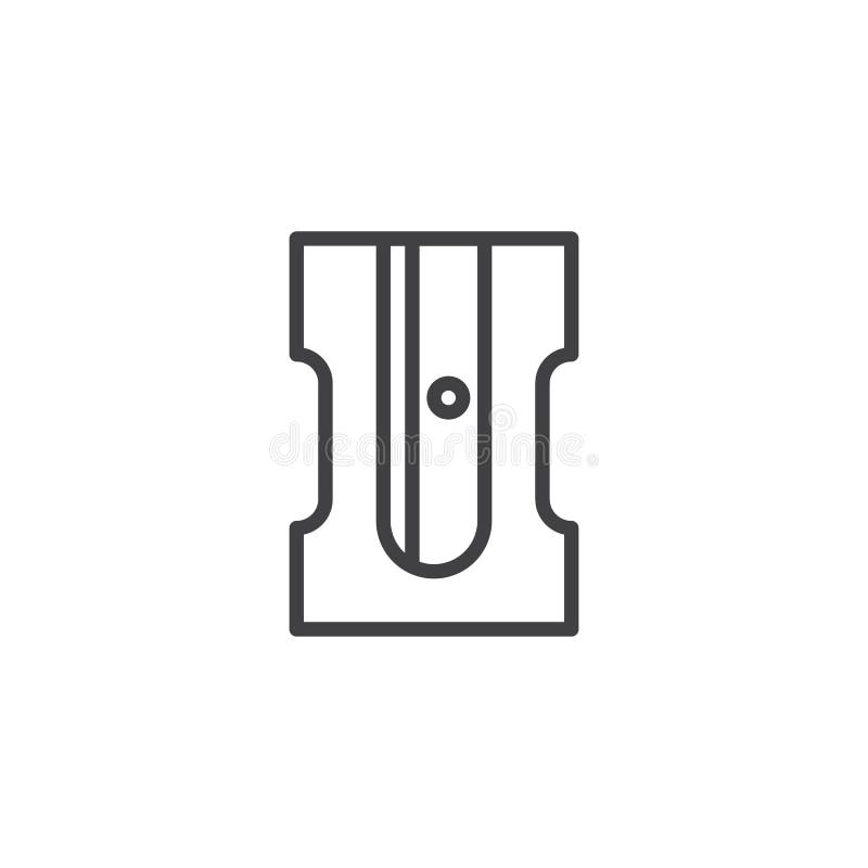 Pencil Sharpener Outline Stock Illustrations – 1,366 Pencil Sharpener ...