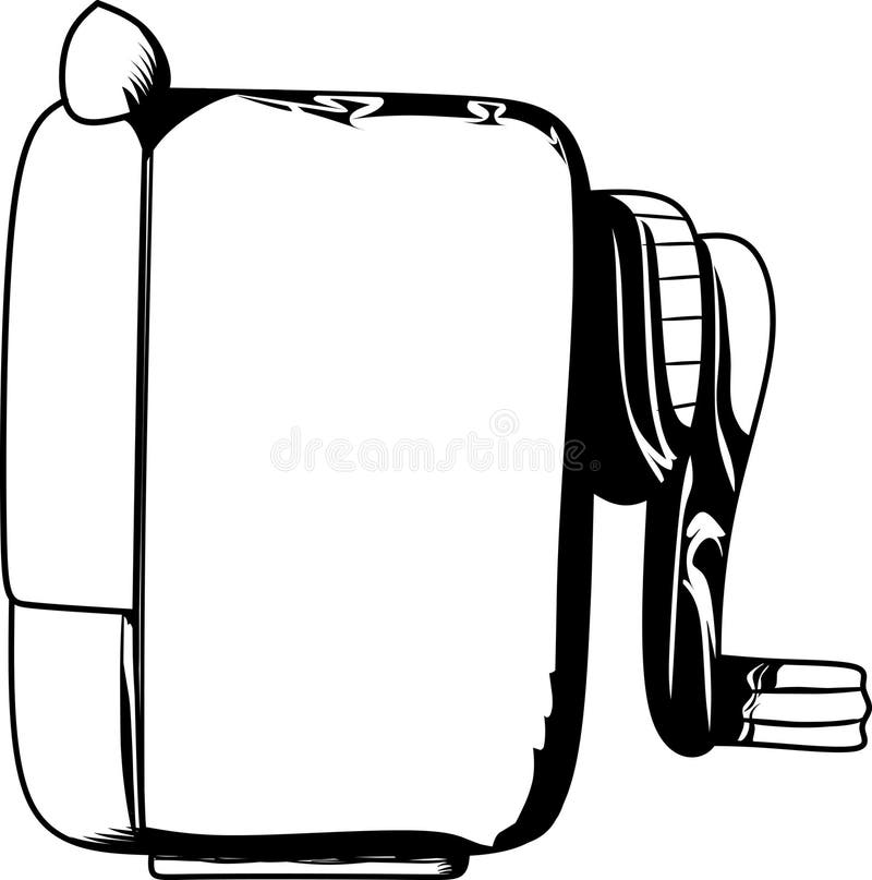 PENCIL SHARPENER 1 stock vector. Illustration of button - 313686892