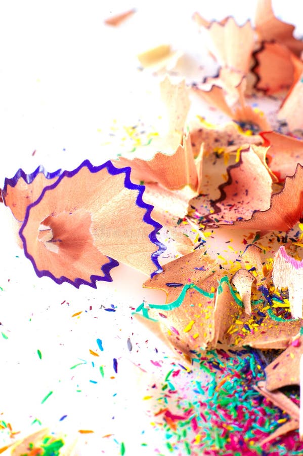 Pencil shavings stock image. Image of detail, closeup - 11652323