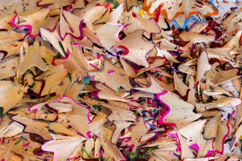 Pencil Shavings stock photo. Image of orange, abstract - 81114404