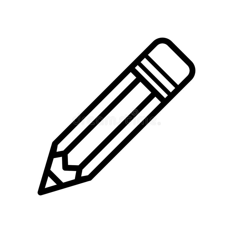Pencil - Simple Vector Icon Stock Vector - Illustration of school, wood ...