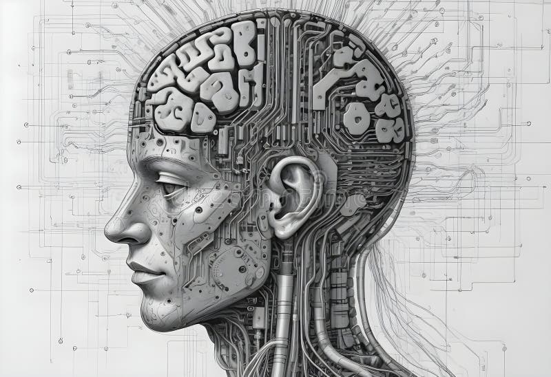 Pencil Sketch Fusion of Brain and Computer - Biological Computing ...