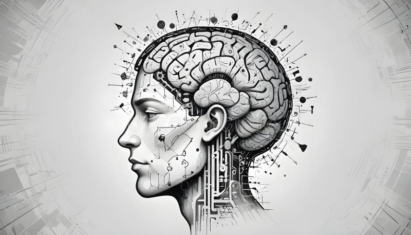 Pencil Sketch Fusion of Brain and Computer - Biological Computing ...