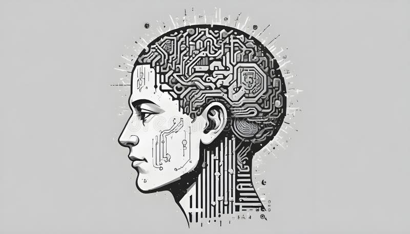 Pencil Sketch Fusion of Brain and Computer - Biological Computing ...