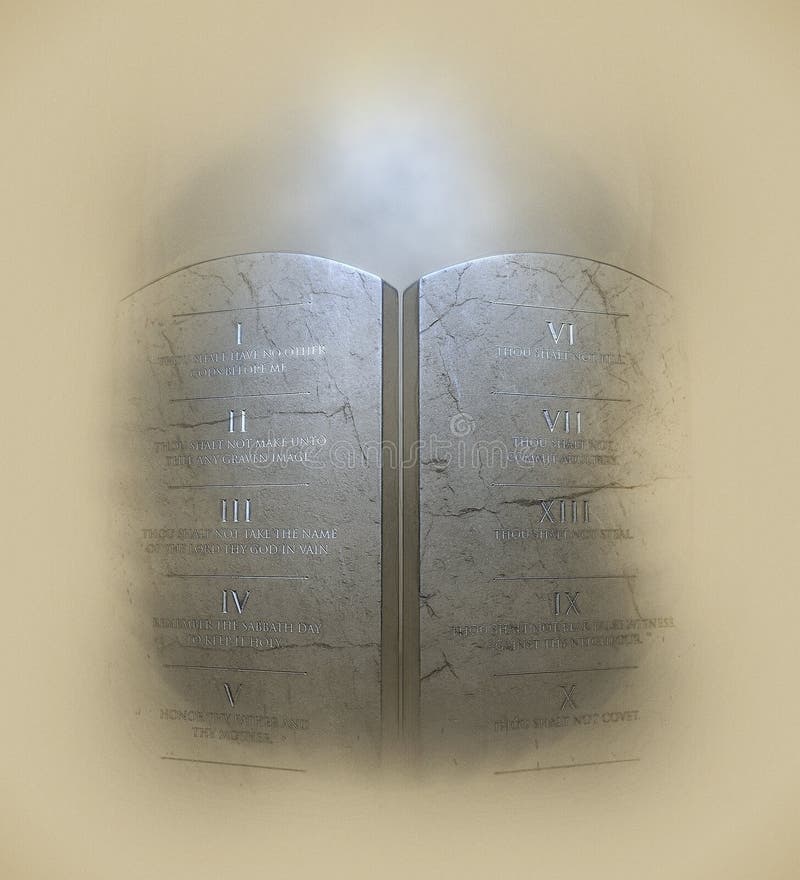 Ten Commandments Tablets Blank