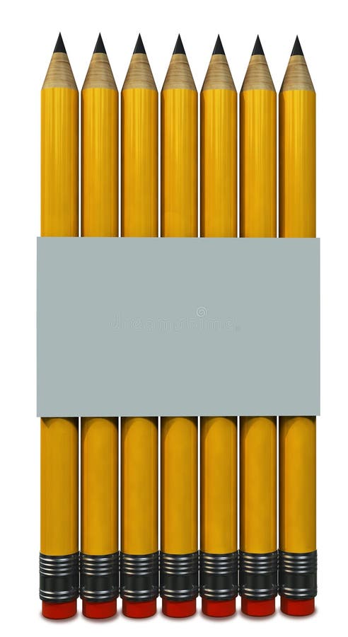 Pencil Stack stock illustration. Illustration of blank - 15696883