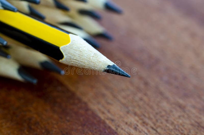 Pencil Standing Out Representing Courage or Leadership with ...