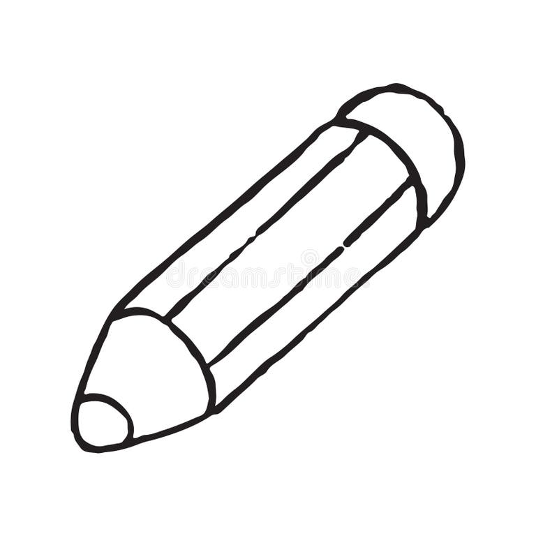 Pencil storage doodle icon stock vector. Illustration of abstract ...