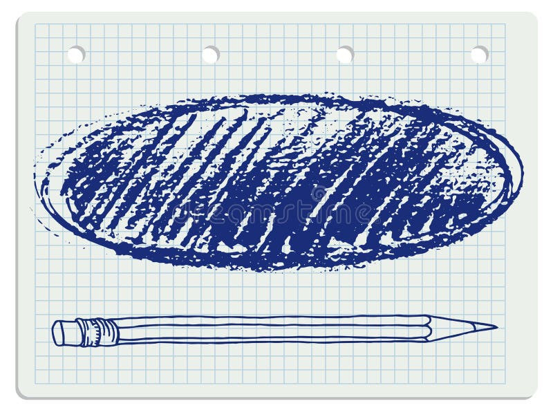 Pencil strokes blank frame stock vector. Illustration of instrument ...