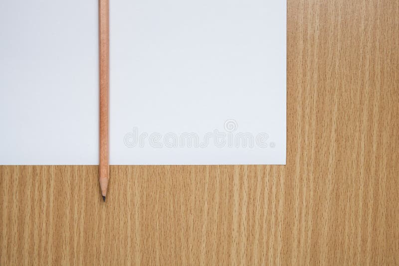 Pencil on Table, the Blogger Instrument Stock Image - Image of blank ...