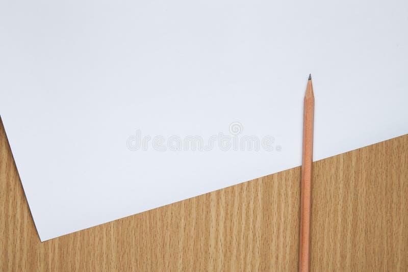 Pencil on Table, the Blogger Instrument Stock Image - Image of message ...