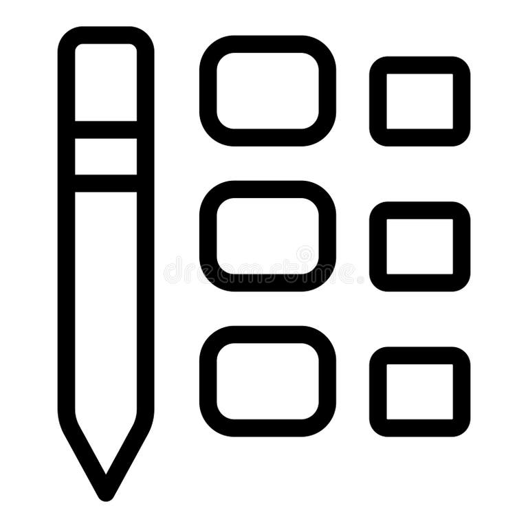 Pencil Check Boxes Stock Illustrations – 232 Pencil Check Boxes Stock ...