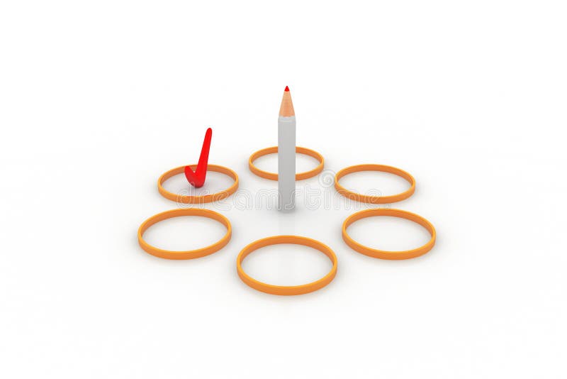 Red Pencil Tick Mark Icon Stock Illustrations – 392 Red Pencil Tick ...