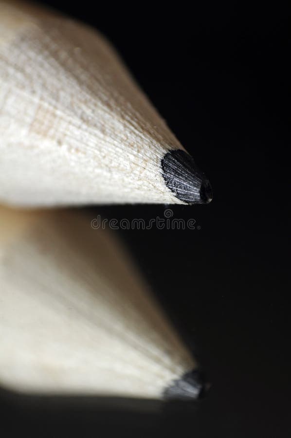 Pencil tip with reflection stock image. Image of marking - 29633397