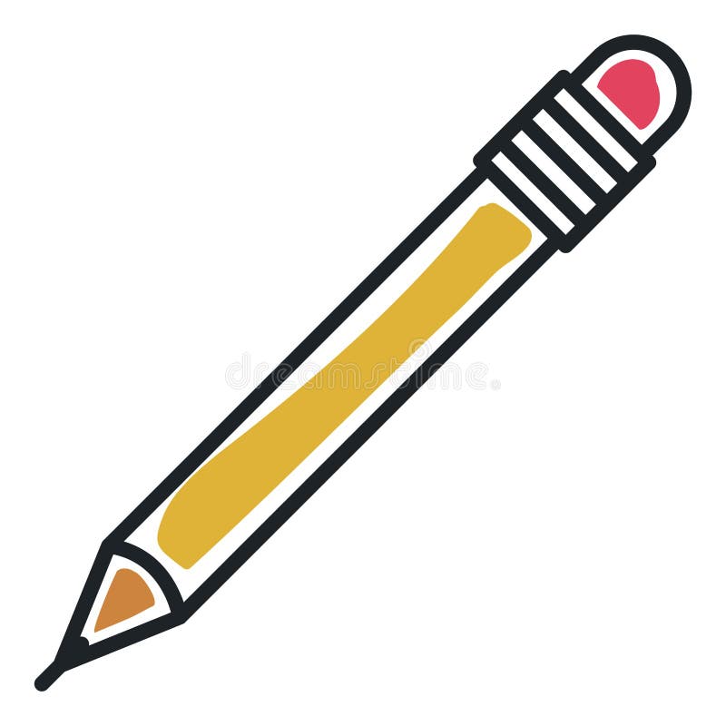 Pencil Tool Office Isolated Icon Stock Vector - Illustration of ...