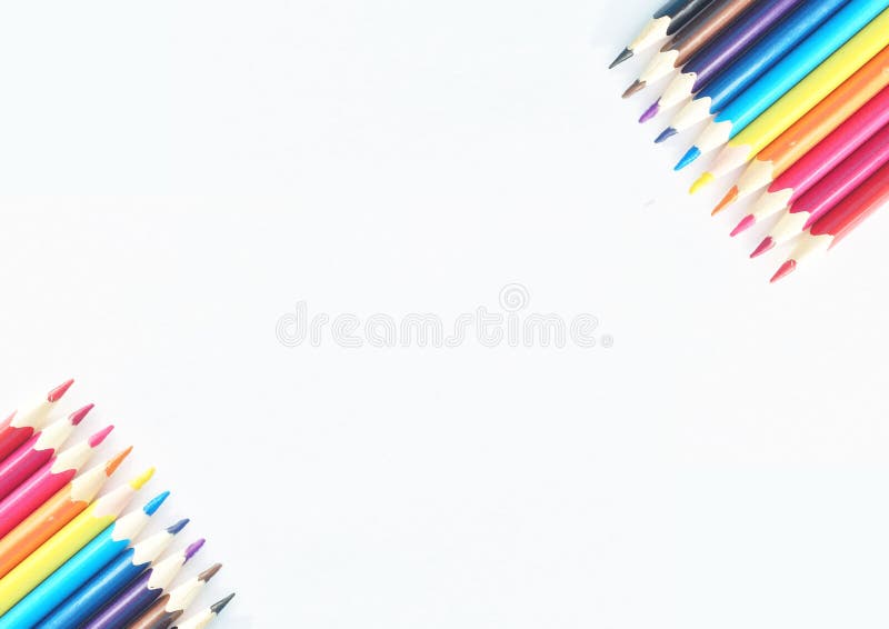 A Pencil and a Toothbrush in a Pen Stock Illustration - Illustration of ...