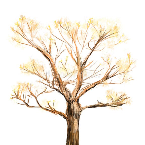 Pencil Drawing Dry Tree Stock Illustrations – 170 Pencil Drawing Dry ...