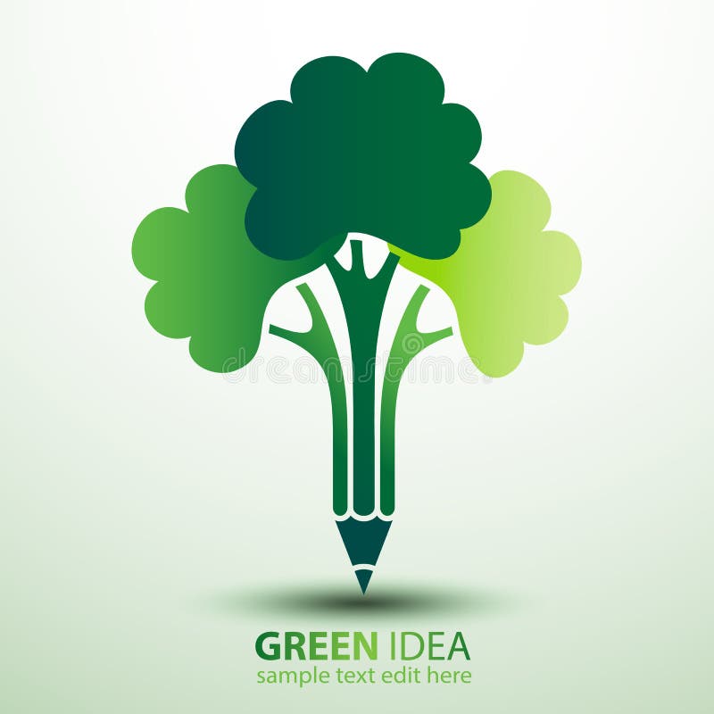 Pencil tree stock illustration. Illustration of design - 43287681