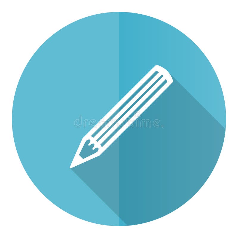 Pencil Round Glossy Vector Icons, Set of Buttons for Webdesign ...