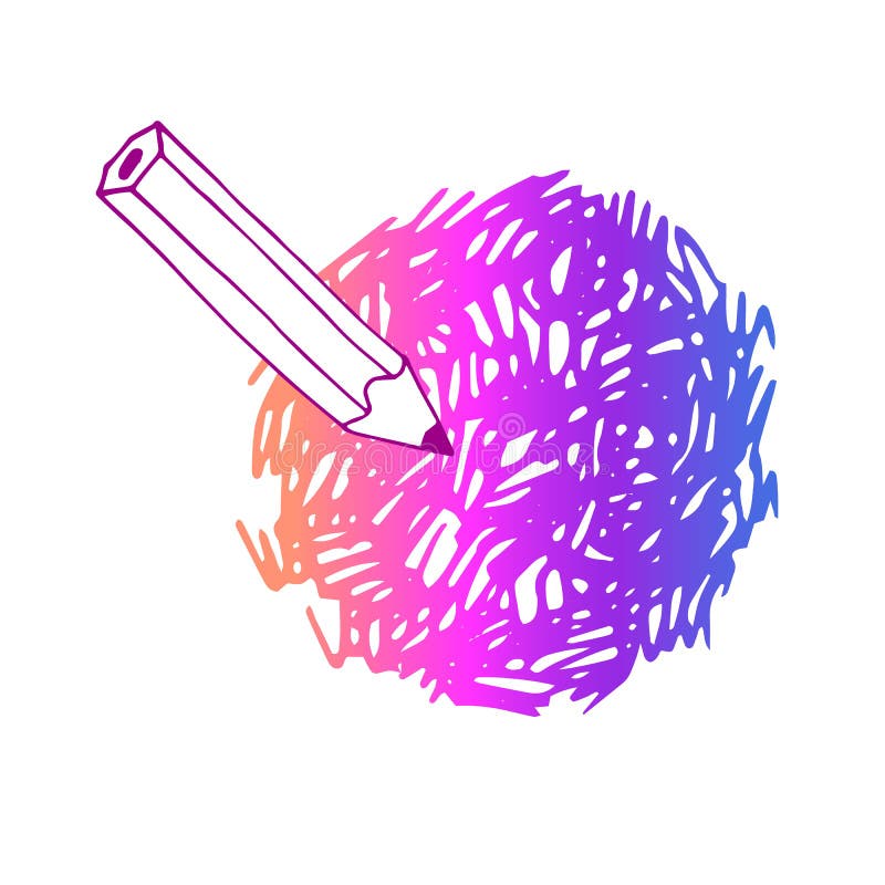Pencil Vector Illustration Design School Object Art Stock Vector ...